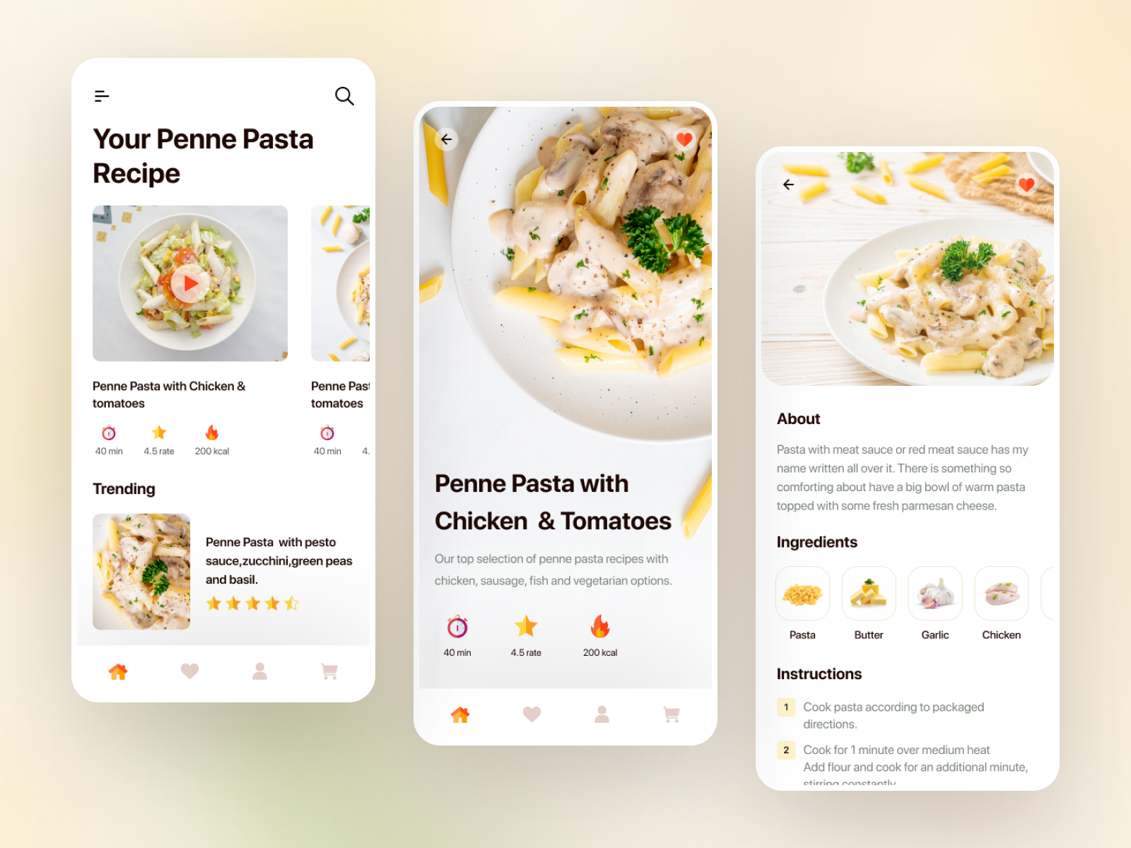 Cooking Recipe App by RH on Dribbble