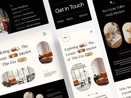 Inter - Interior Design Landing Responsive UI by RH on Dribbble