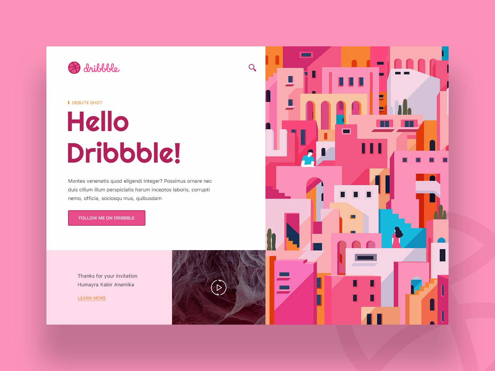 Hello Dribbble! by RH | Web & Mobile App Design, Landing Pages ...