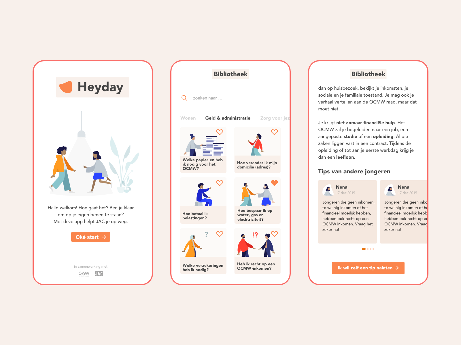 Heyday App by Nena Penel on Dribbble