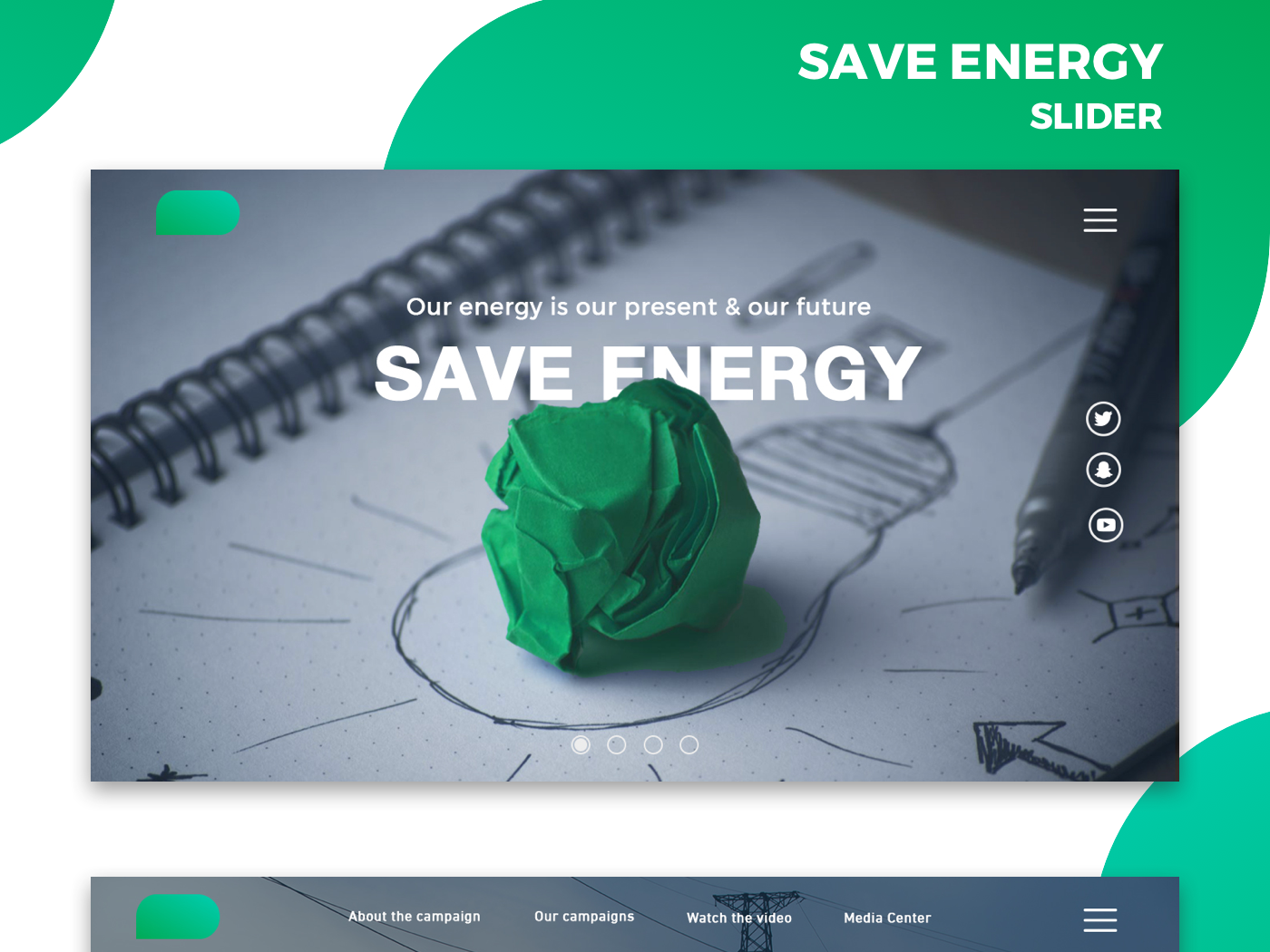 Save Energy Slider by Sarah Eldriny on Dribbble