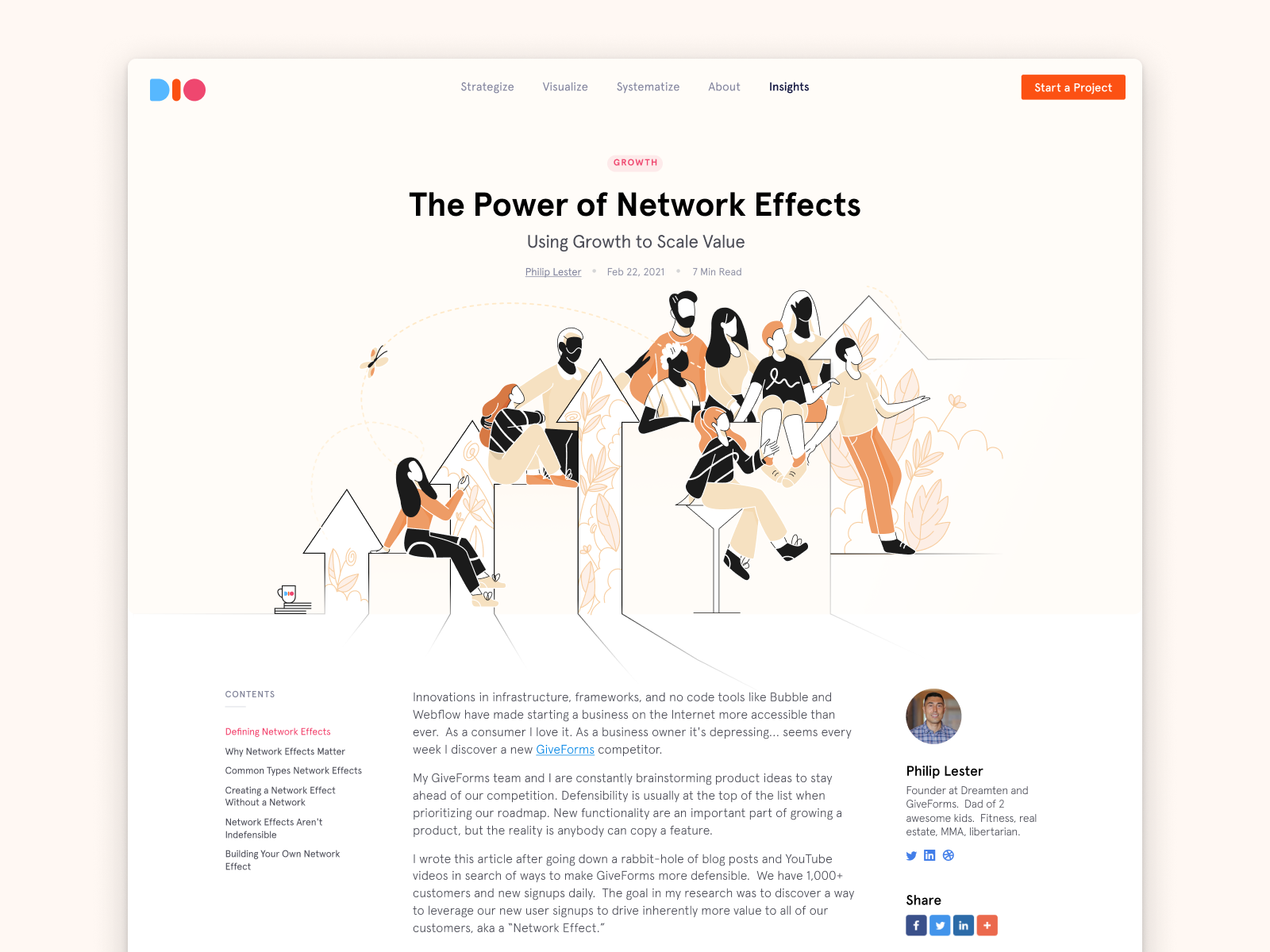 The Power of Network Effects by Philip Lester for Dreamten on Dribbble