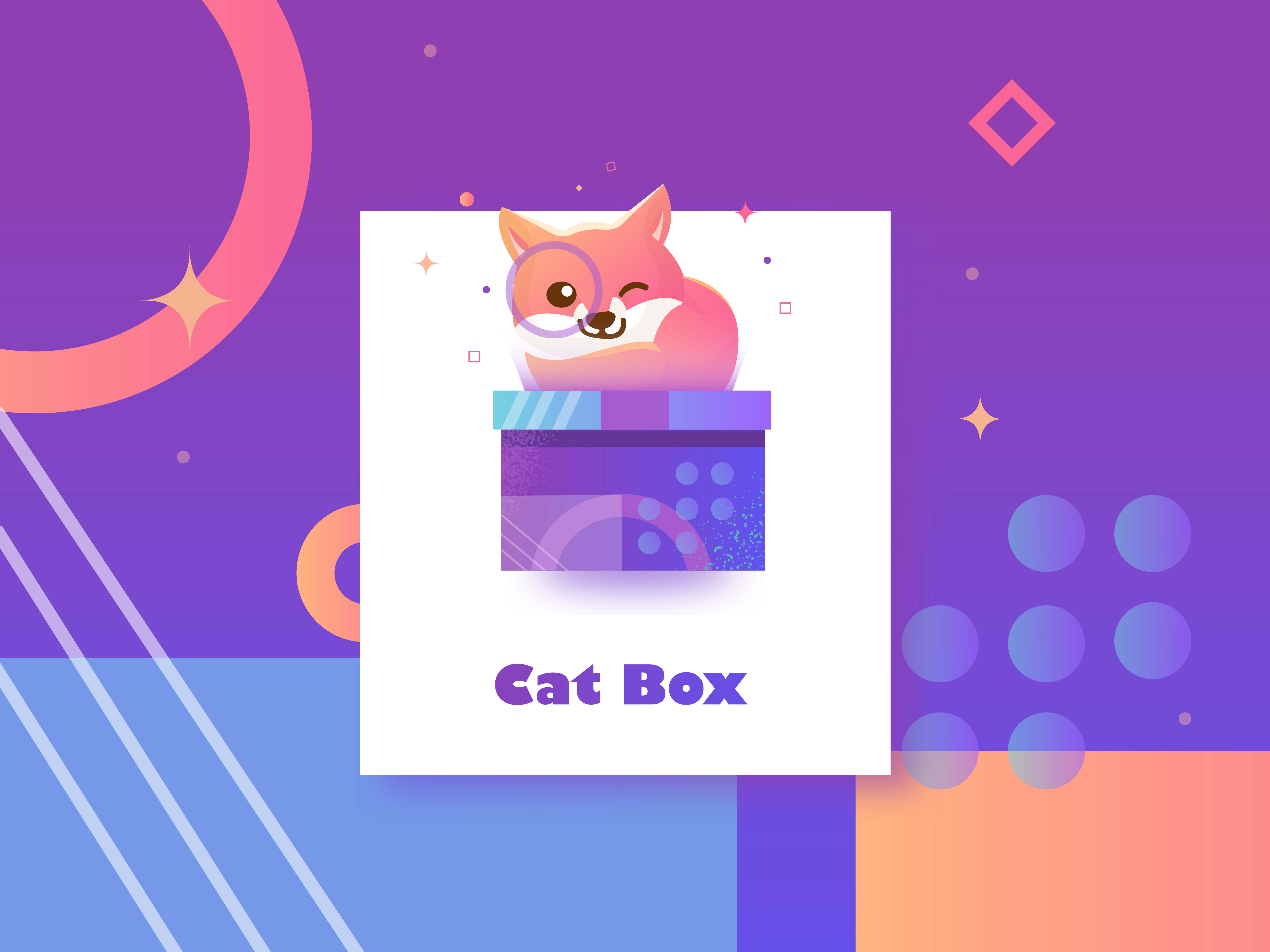 Cat box by Adalahreza 🐺 on Dribbble