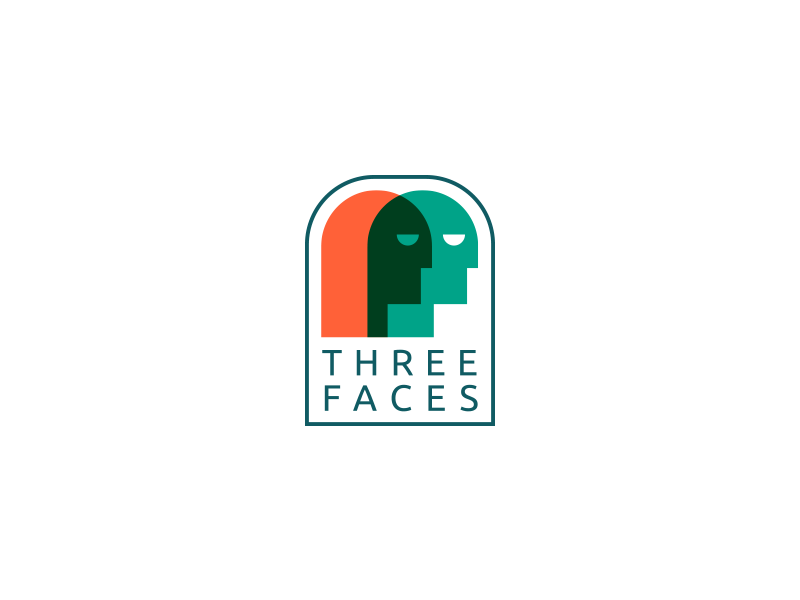 Three Faces Logo by Aditya Chhatrala on Dribbble