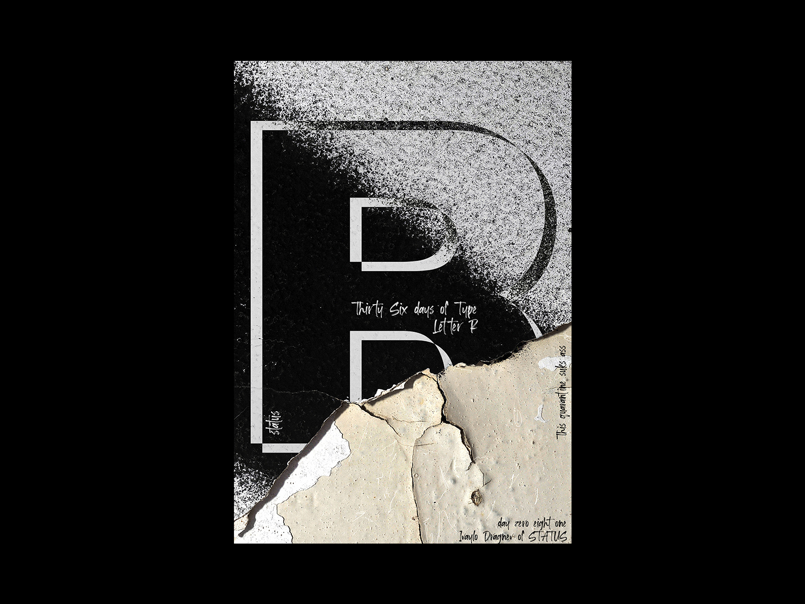 36 Days of Type / "R" | day_081 by Ivaylo Dragnev on Dribbble