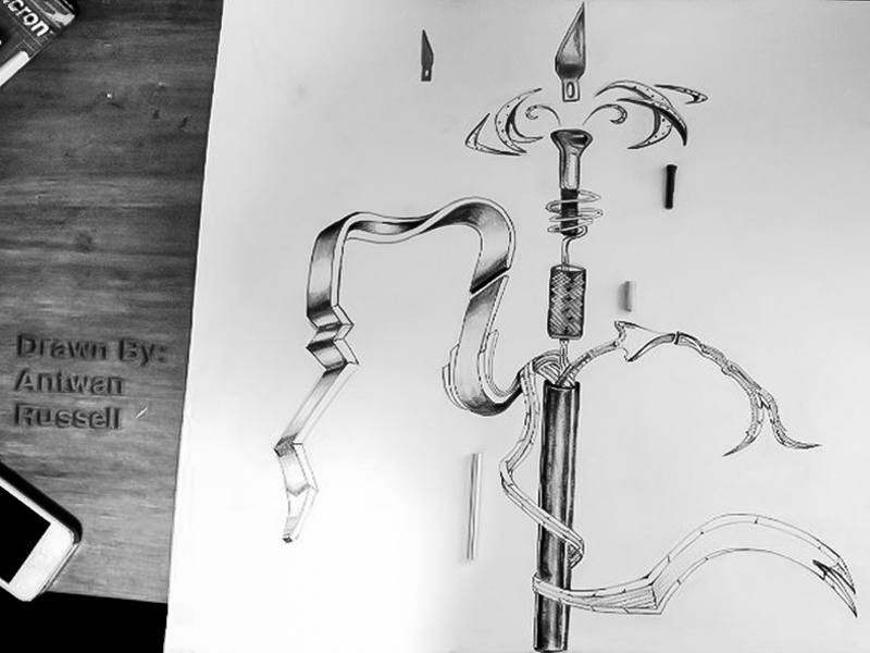 Xacto Knife Expression Drawing by Creative Russell on Dribbble