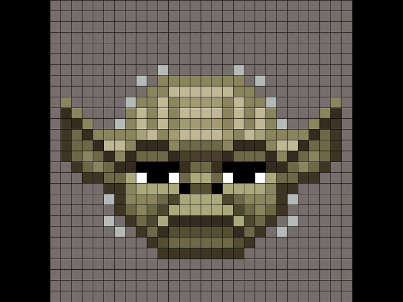 Yoda Pixel Art