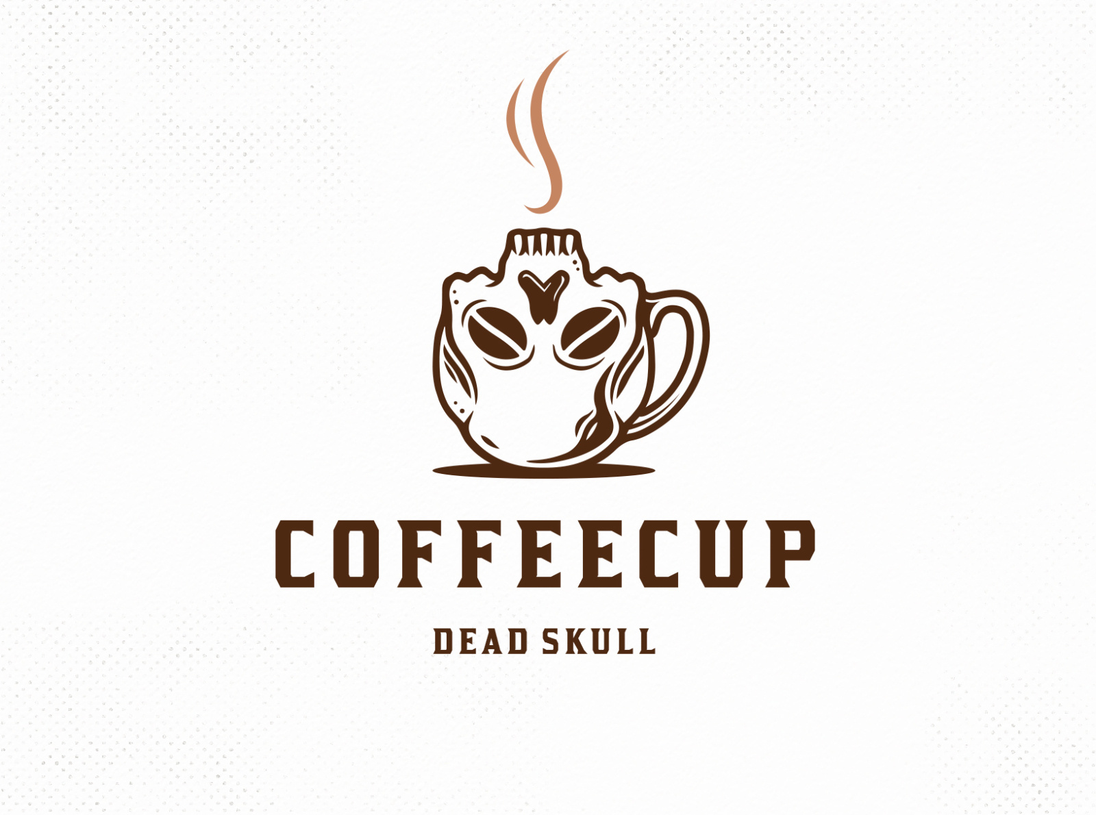 Skull Coffee Cup Logo Template by Alberto Bernabe on Dribbble