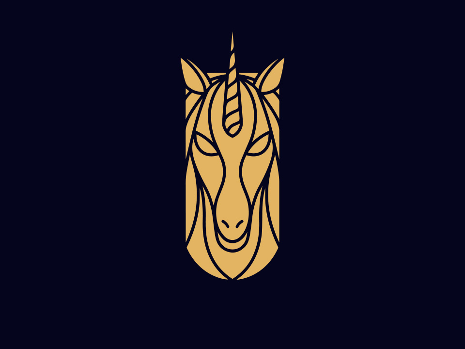 Unicorn Emblem Logo logo For Sale By Alberto Bernabe On Dribbble