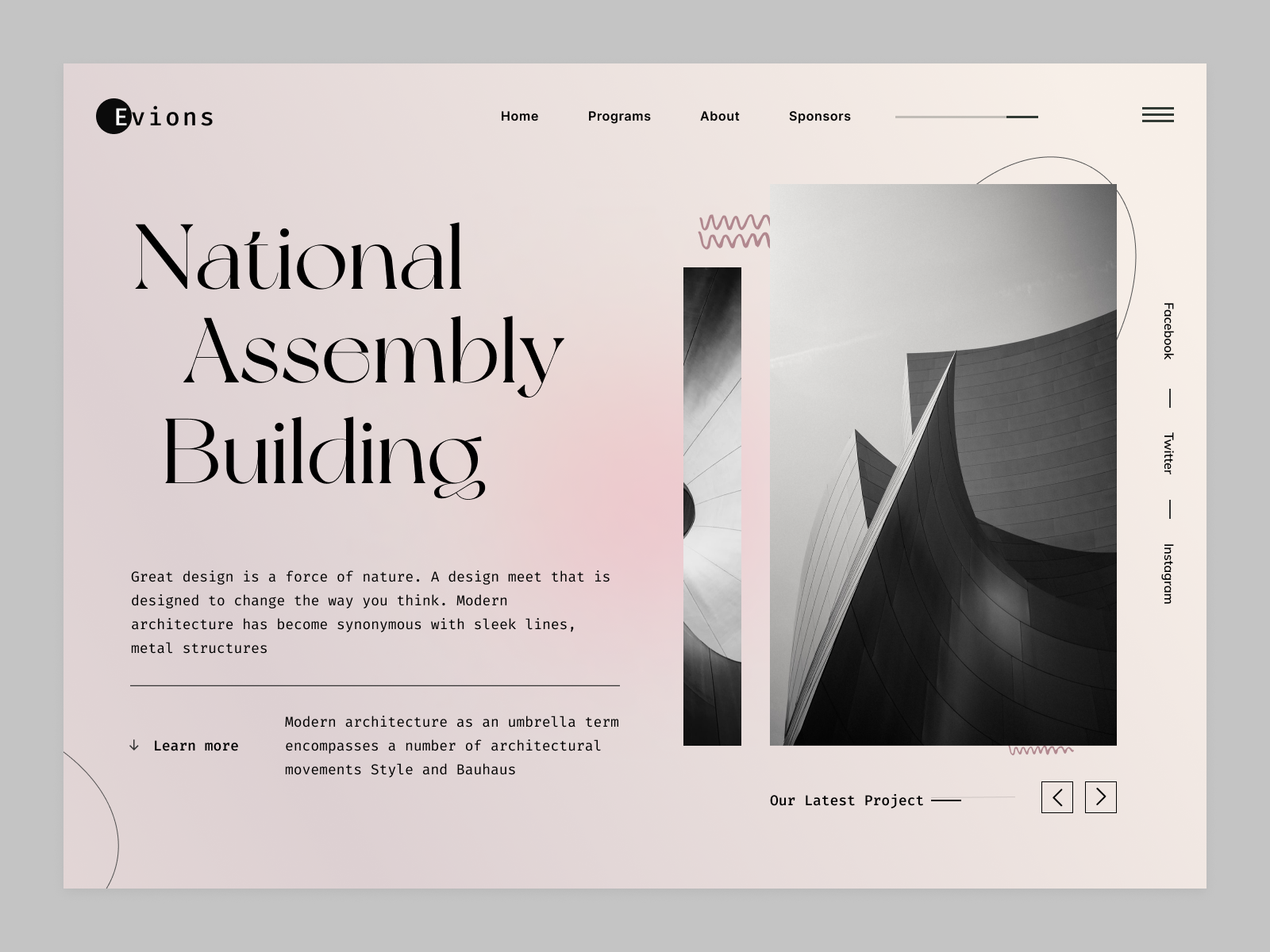 Building Catalog - Website concept by Ivan Ilchenko on Dribbble