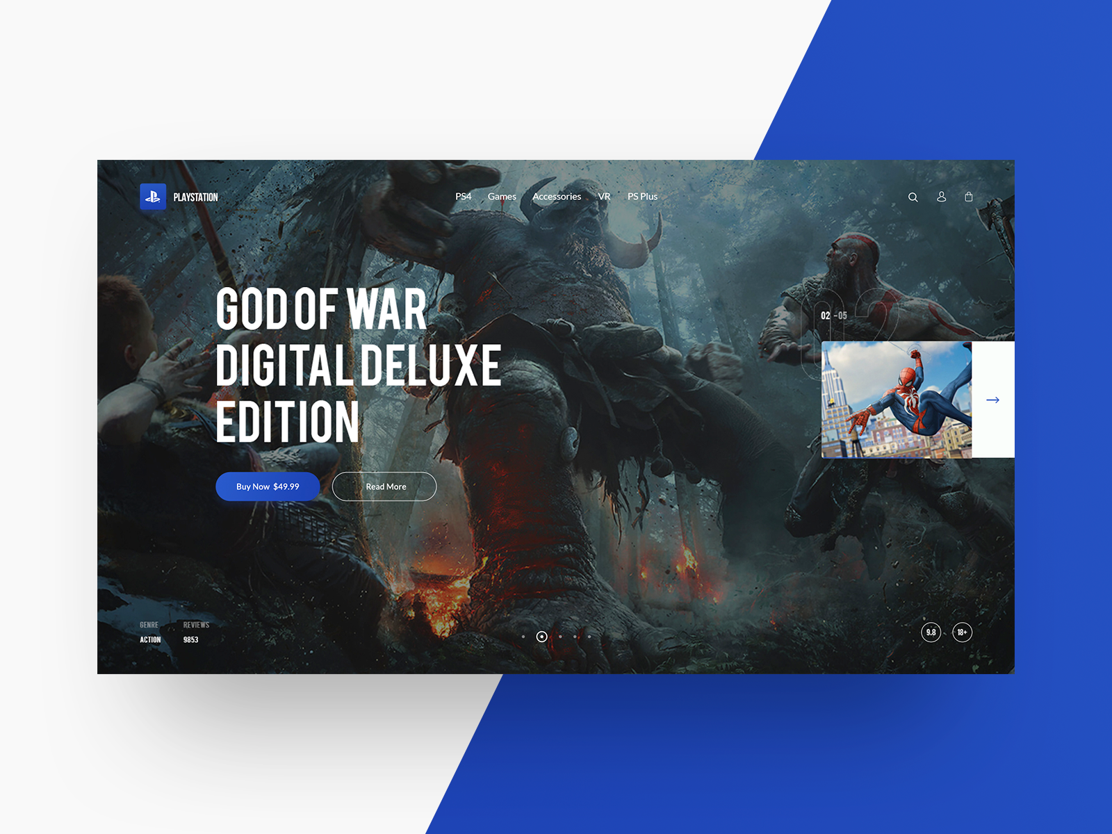 Playstation Website Concept by Karina Pasechnik on Dribbble
