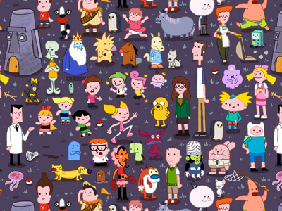 Cartoon Pattern by Andrew Power on Dribbble