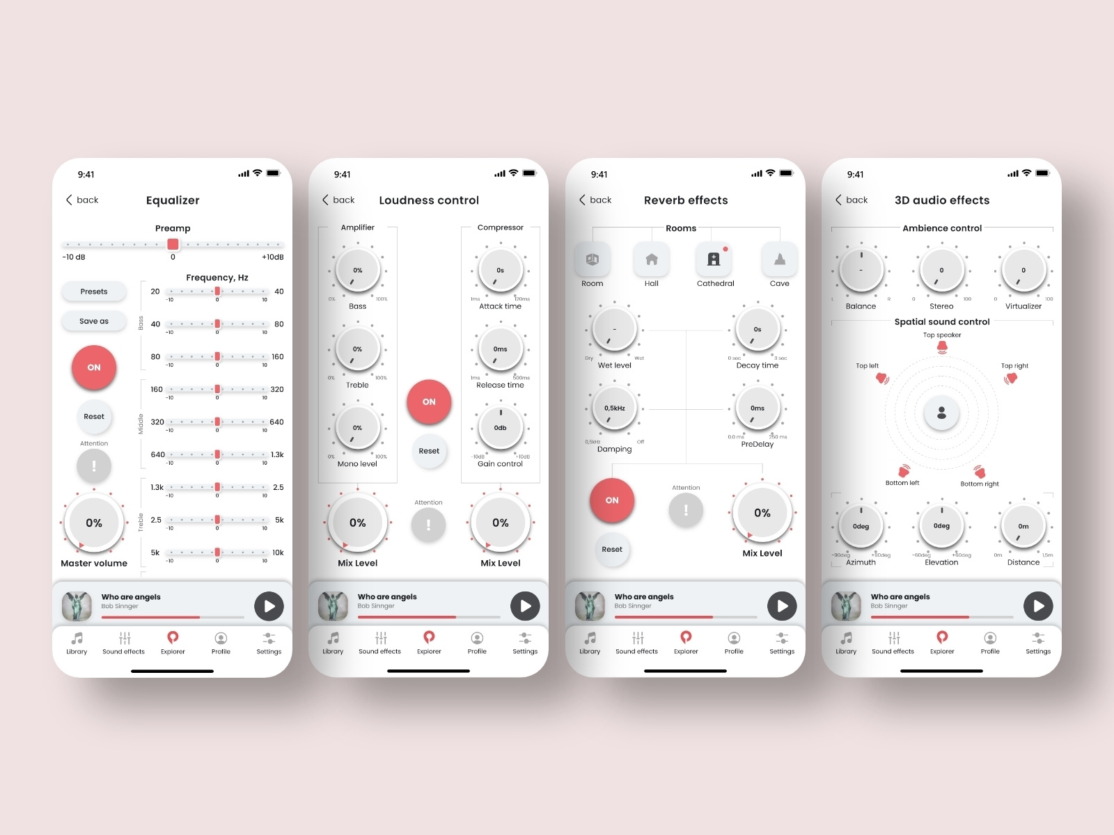Sound effects screens UI by Niksun76 UI Templates on Dribbble