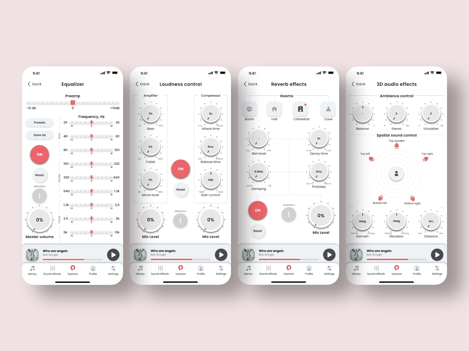 Sound effects screens UI by Niksun76 UI Templates on Dribbble