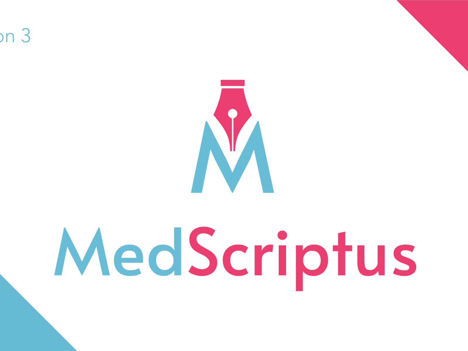 MedScriptus - Medical scribes logo by Esma Kurbegović on Dribbble