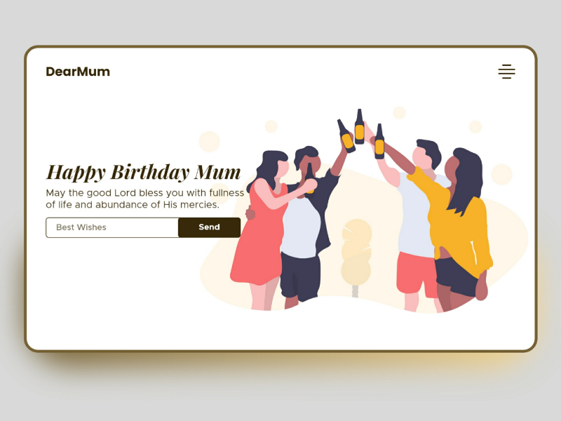Happy Birthday by Daniel Emenike on Dribbble