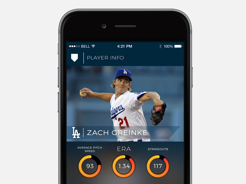 Baseball App Concept by Tyler Sinnott on Dribbble