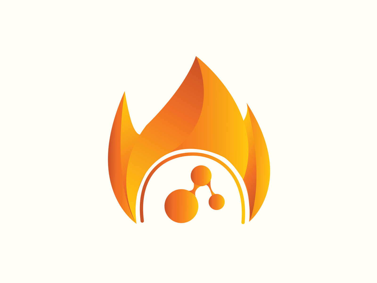 Flame Logo by Nur Mahirah on Dribbble