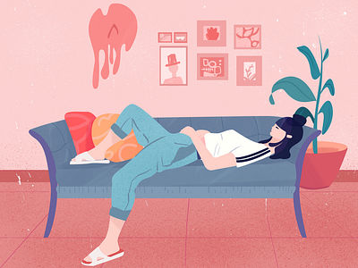 Art of doing nothing by Hacer Çiçek on Dribbble