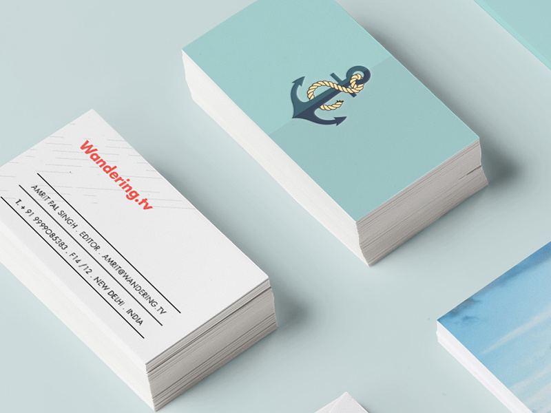 Wandering Tv Business Card by Amrit Pal Singh on Dribbble
