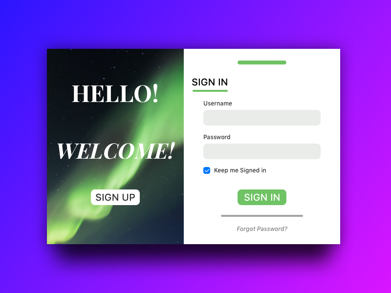Login Form by Chien Fu on Dribbble
