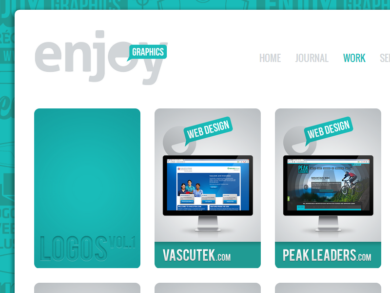 Enjoy Graphics Portfolio by Jamie Shields on Dribbble