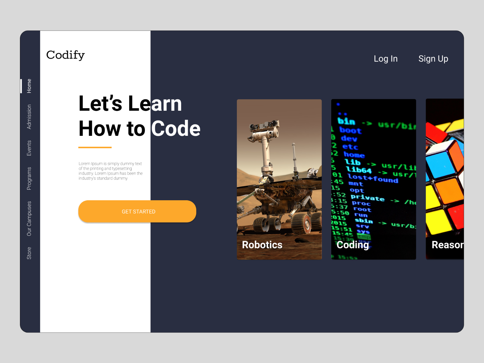 Codify : Web Design Exploration by Rinky yadav on Dribbble