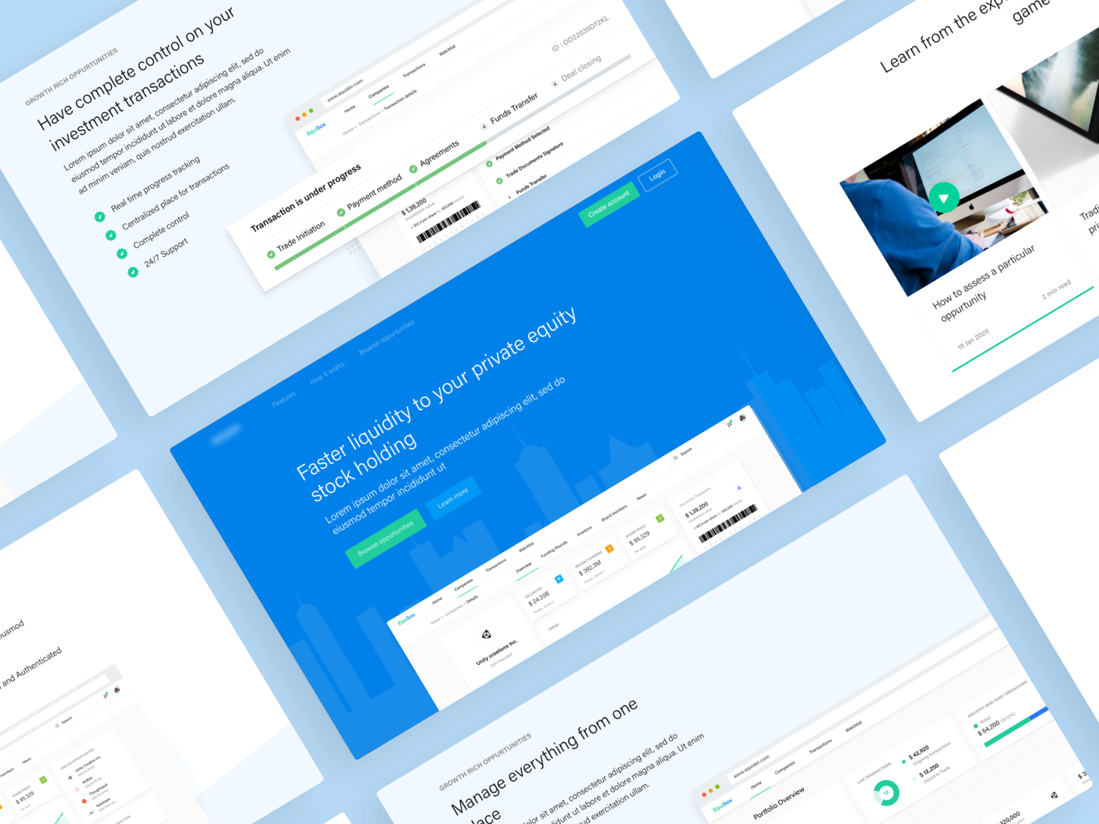 Fin-tech Landing Page by Metastate on Dribbble