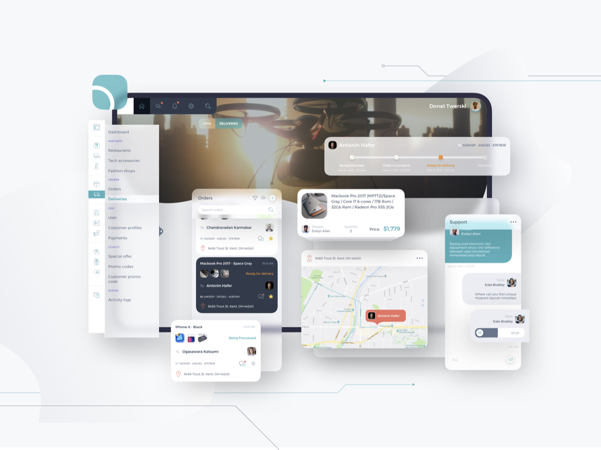 Obinet Orders Managment Dashboard CRM UI by Fort Designs on Dribbble