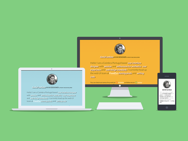 Pure CSS Devices by Daniel Cardoso on Dribbble