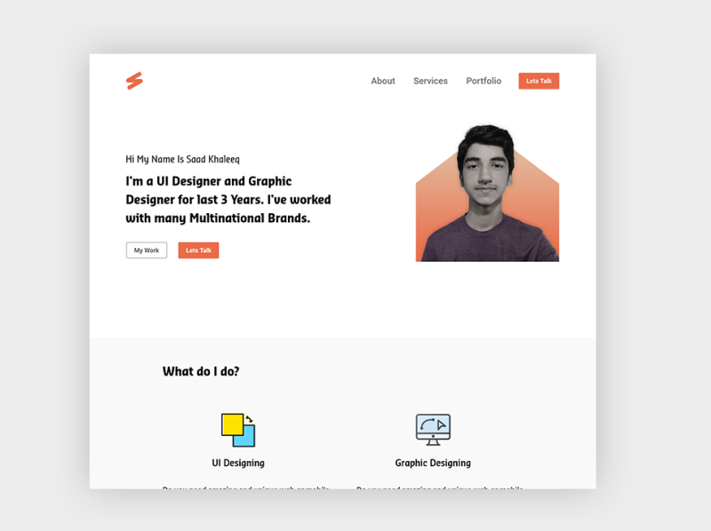 Portfolio Website Design by Hafiz Ajmal on Dribbble