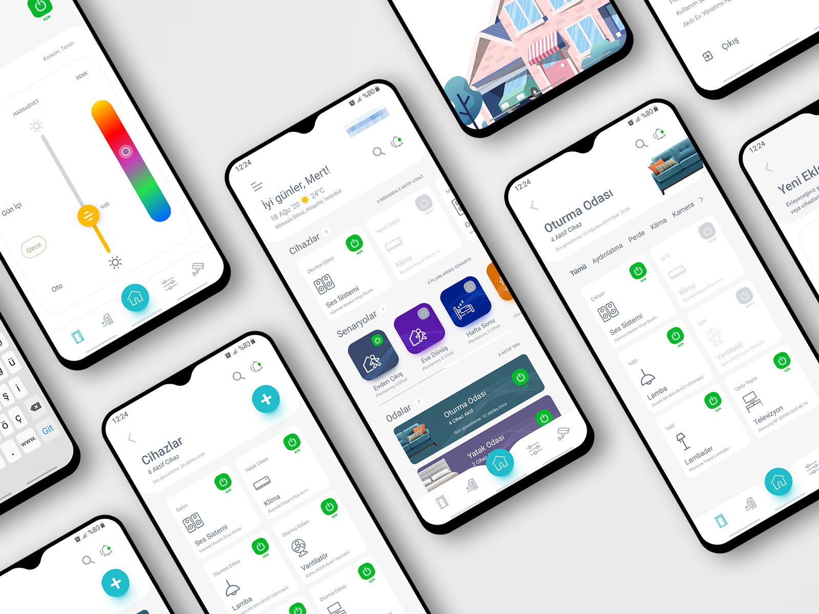 Smart Home Mobile App Design by Akif Bircan on Dribbble