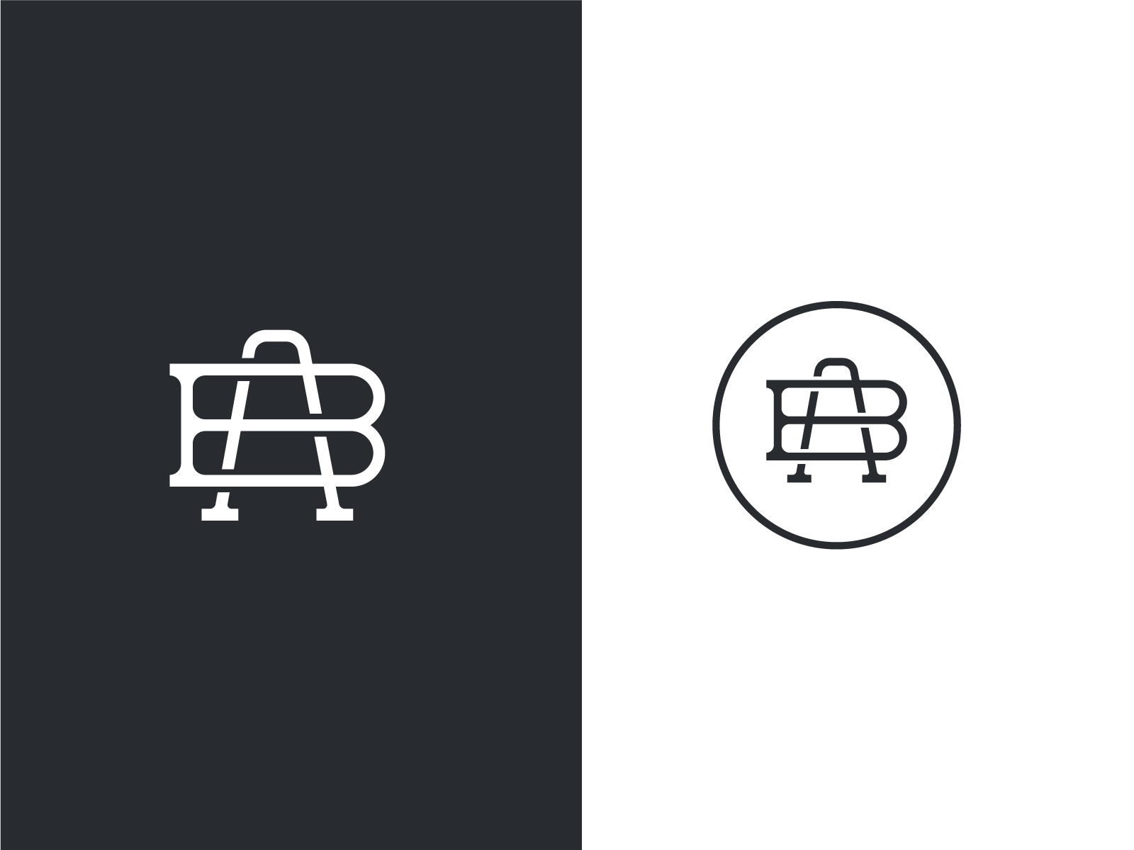 A + B monogram by BGdesignworks on Dribbble