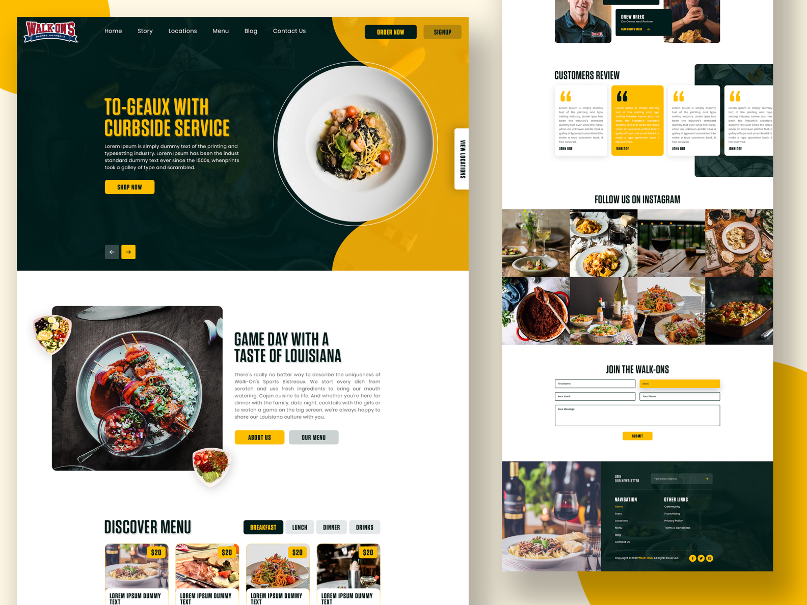Food Website Design by Biren Baldha on Dribbble