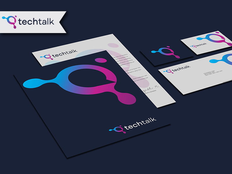 TechTalk Logo Template by Raju Chatterjee on Dribbble
