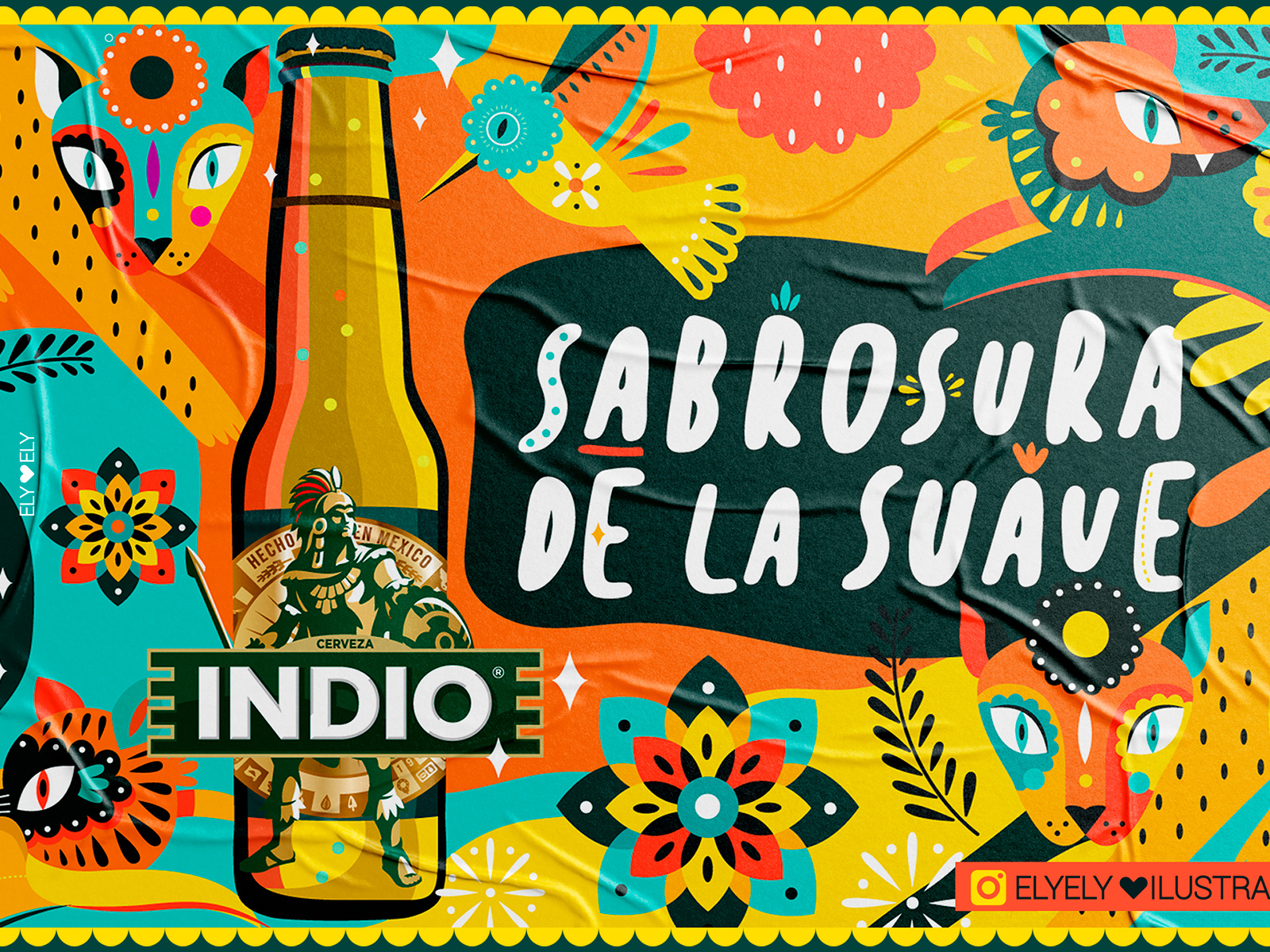 Cerveza Indio by Ely Ely Ilustra on Dribbble