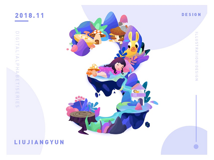 THREE by Yunyan for BestDream on Dribbble