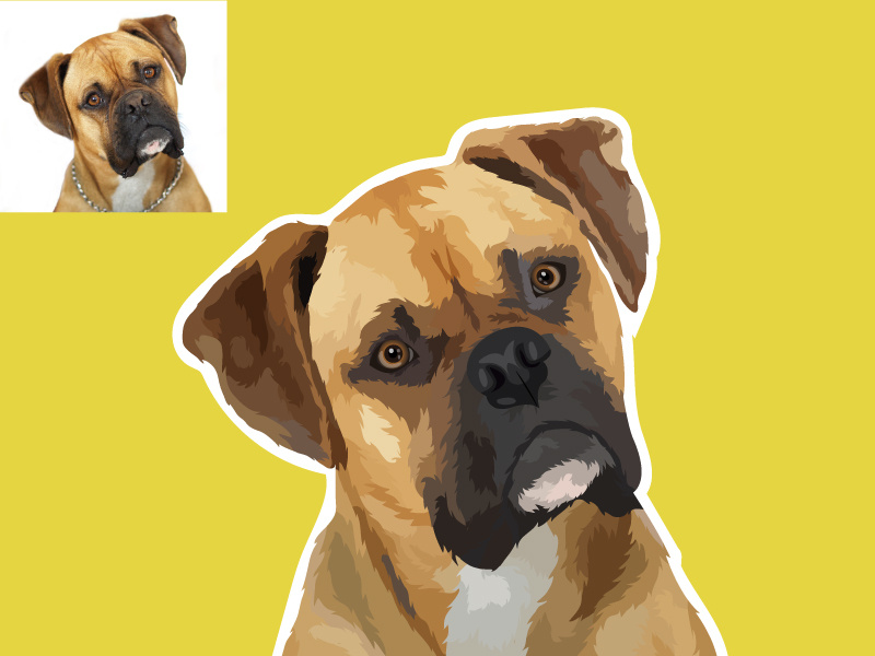 Dog Vector Illustration by RG Creatives on Dribbble