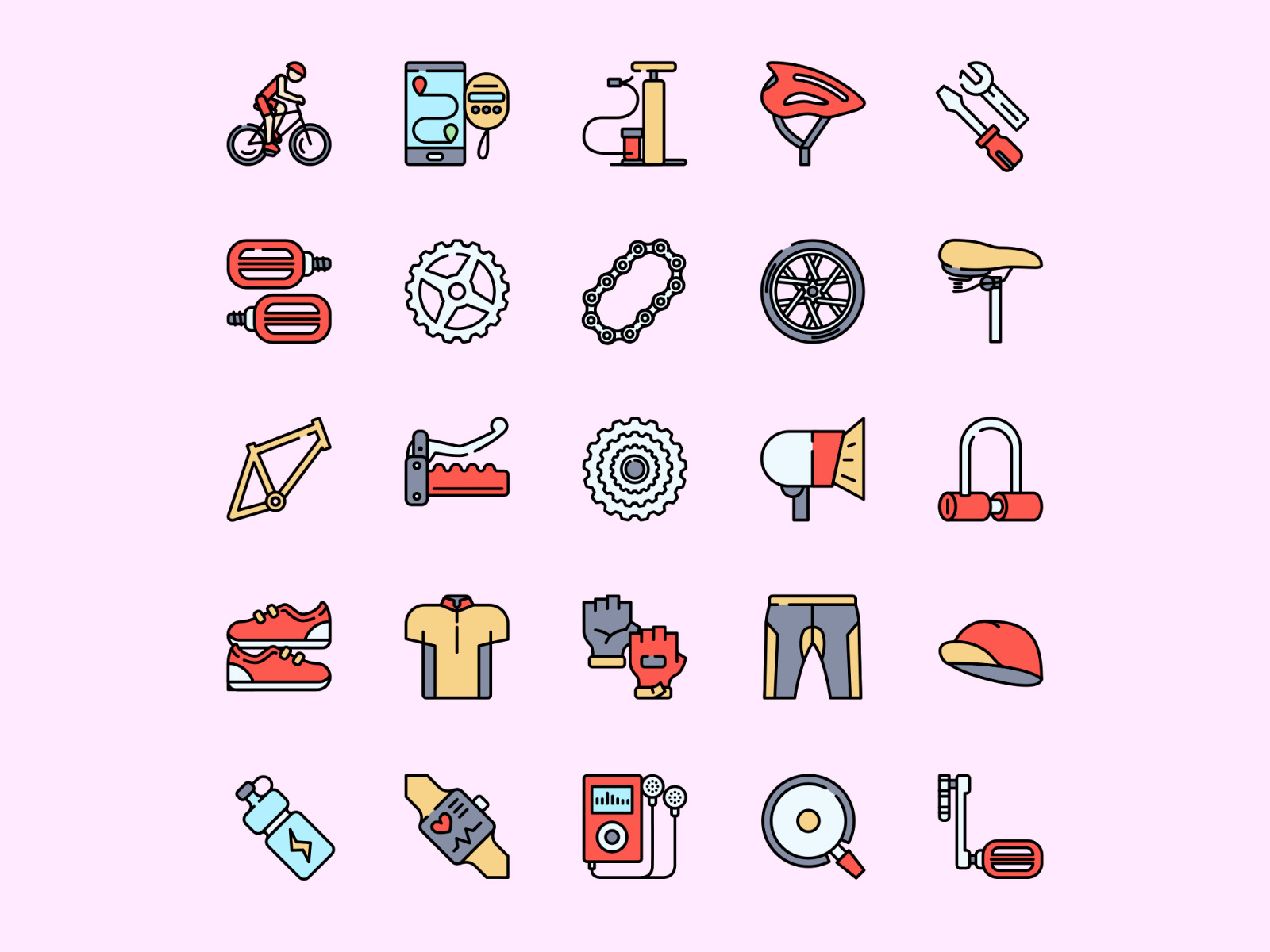 Bicycle Icon Set by Unblast on Dribbble