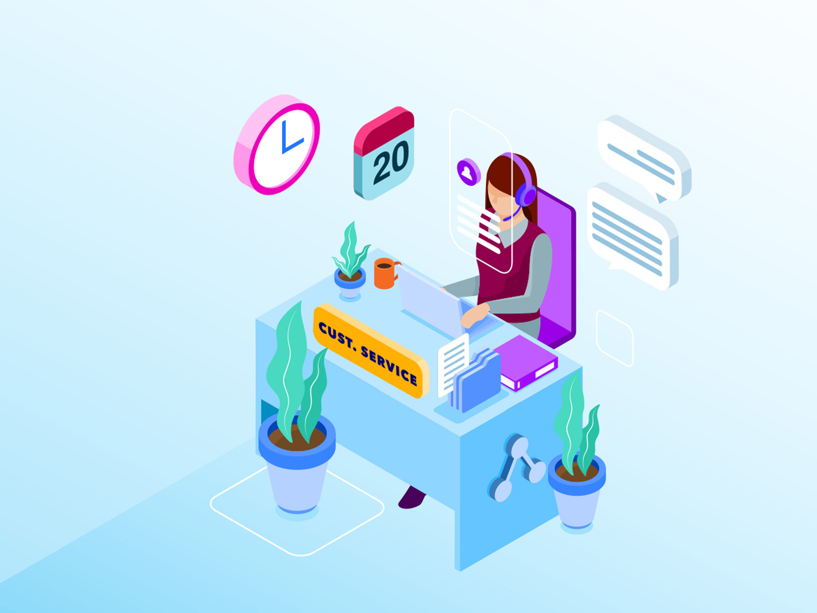 Customer Service by Unblast on Dribbble