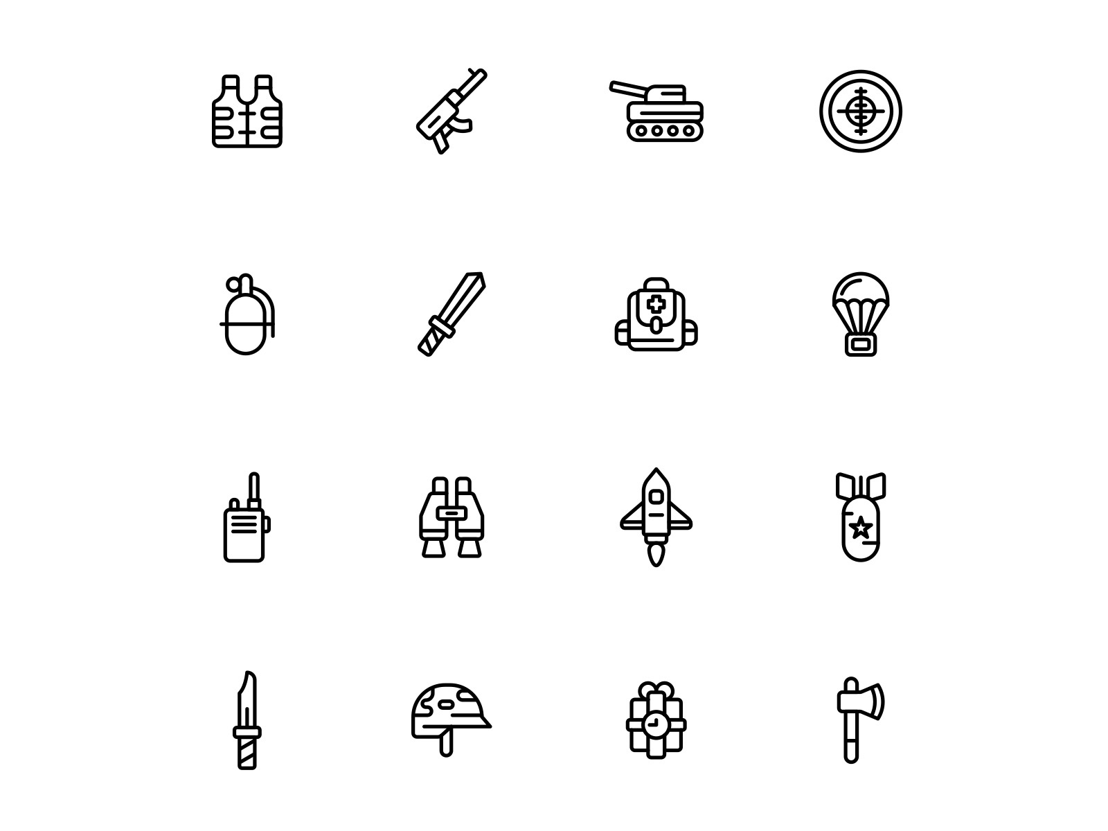 Free Weapons Icon Set by Unblast on Dribbble