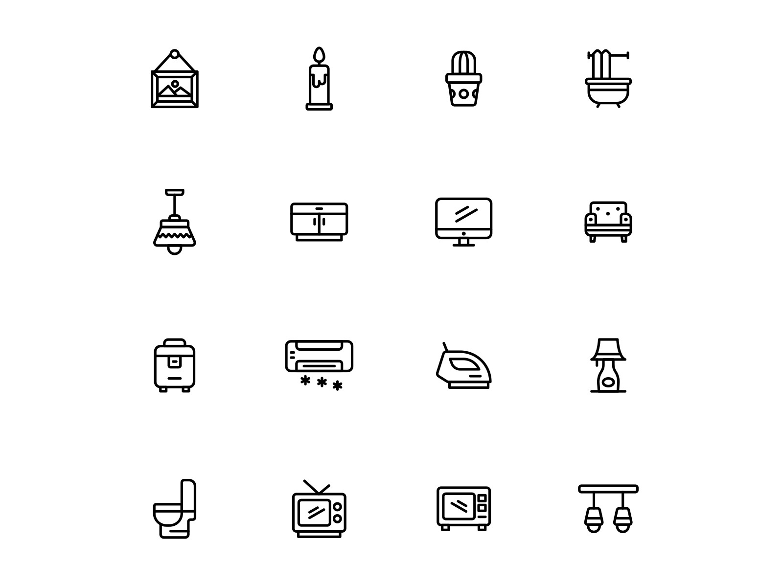 Free Homeware Icons 02 by Unblast on Dribbble