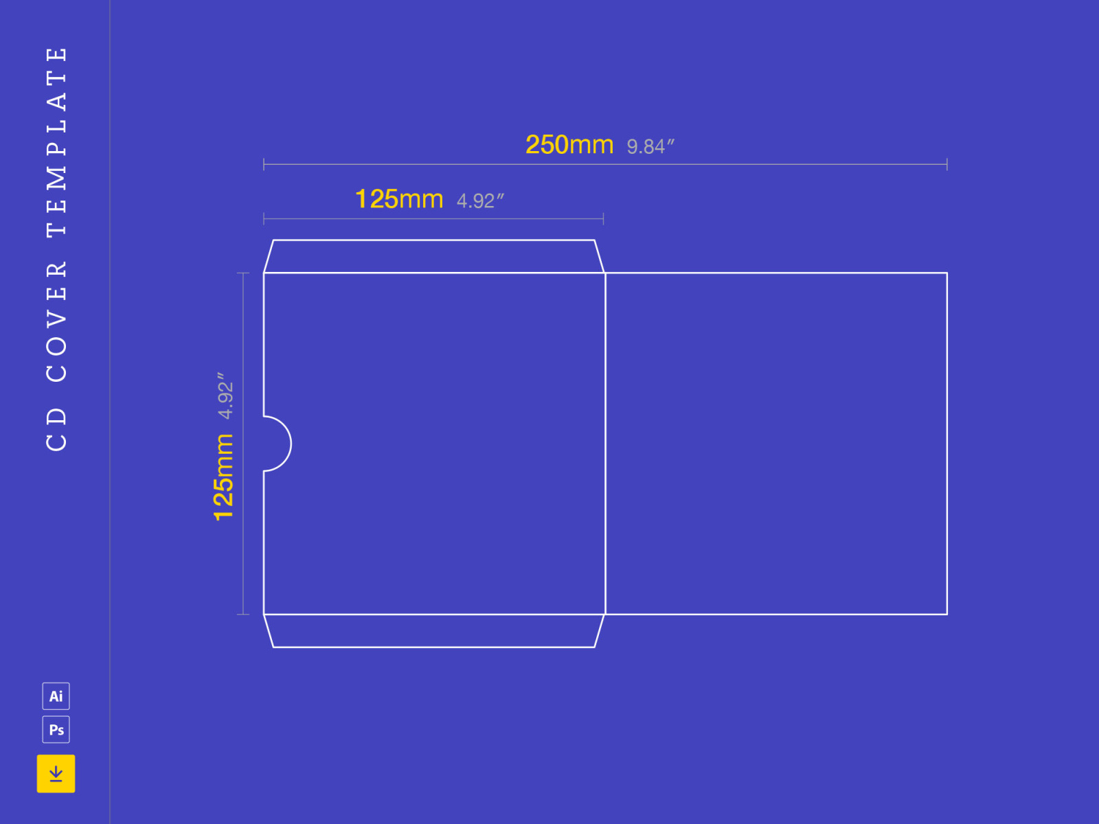 CD Cover Template And Size By Unblast On Dribbble