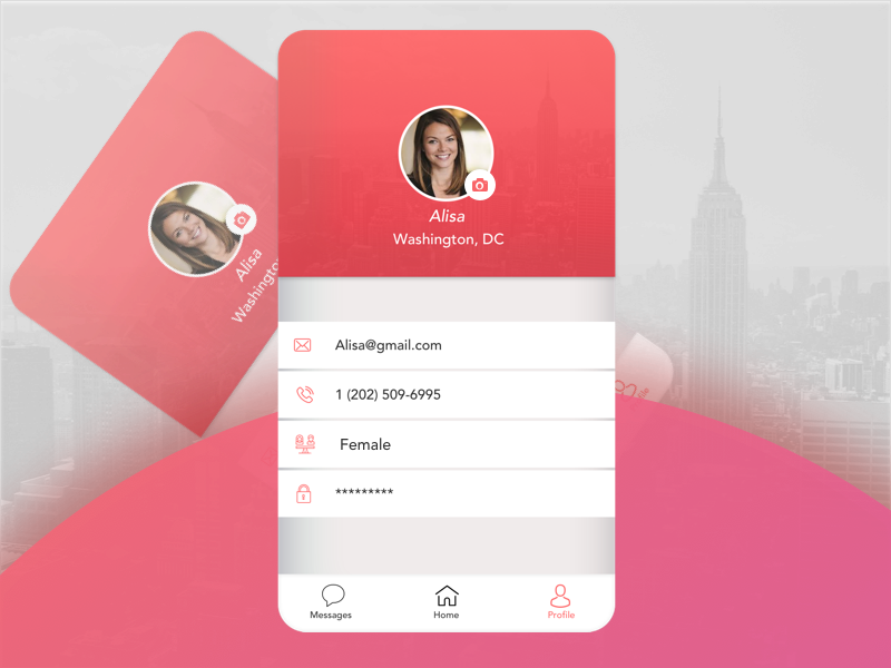 Profile Ui Mobileapp by Ideas From SAM on Dribbble