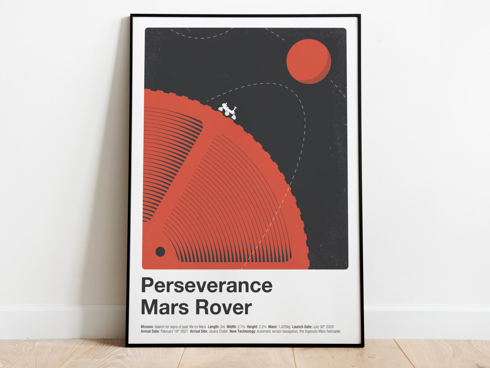 Perseverance Mars Rover - Poster by Daniel Jennings on Dribbble