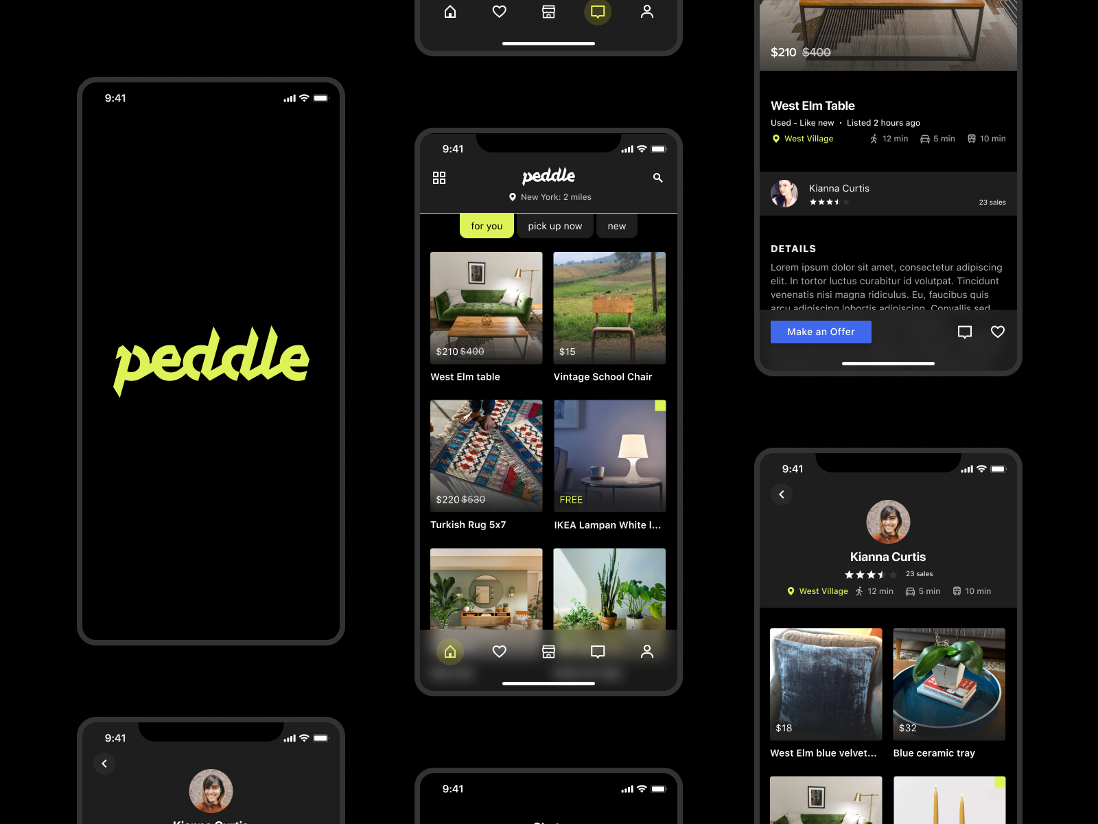 Peddle | Digital Marketplace App by Mary Carnes on Dribbble