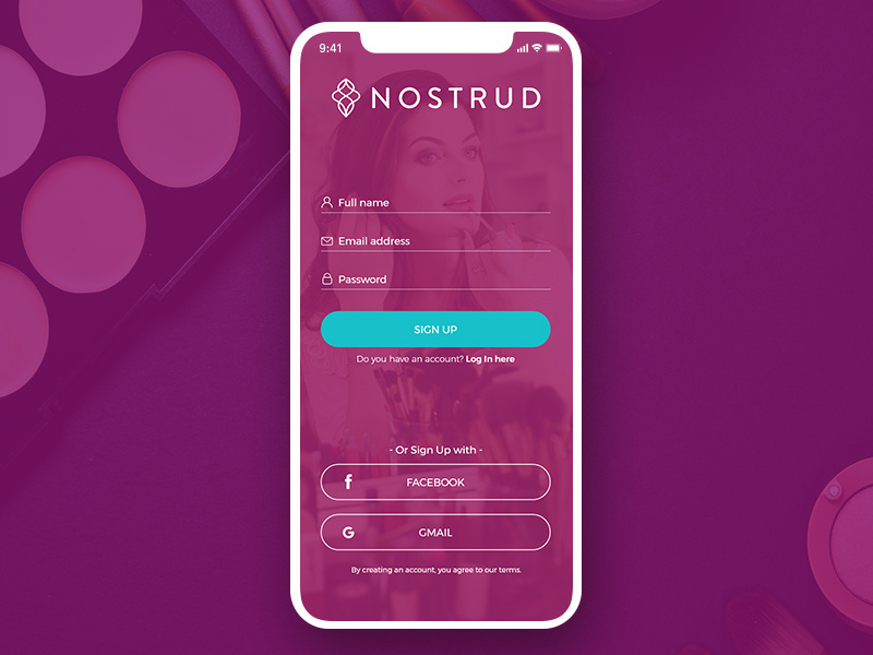 Daily UI Challenge #001 — Sign Up by Chris Berber on Dribbble