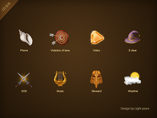 A set of medieval icons-02 by Light years on Dribbble