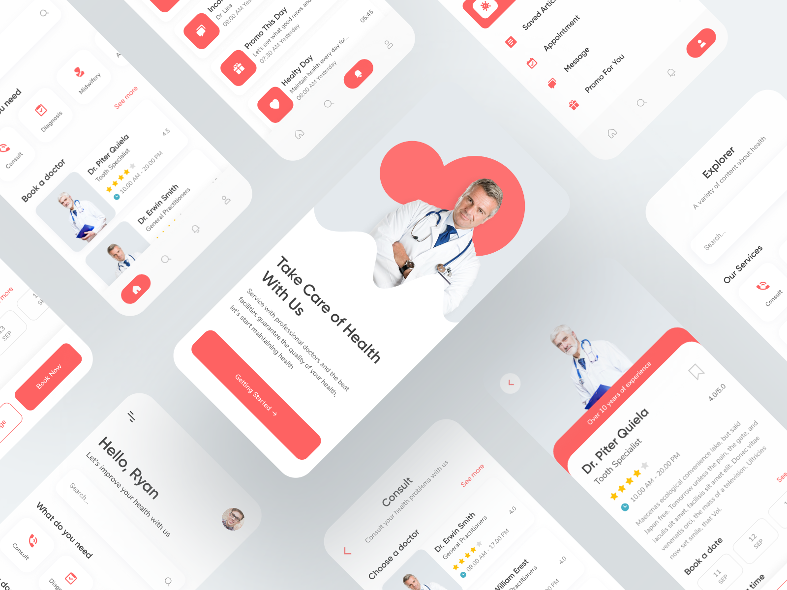 Medical app by SLAB Design Studio on Dribbble