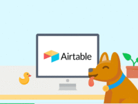 App store promo image by Andrew Ofstad for Airtable on Dribbble